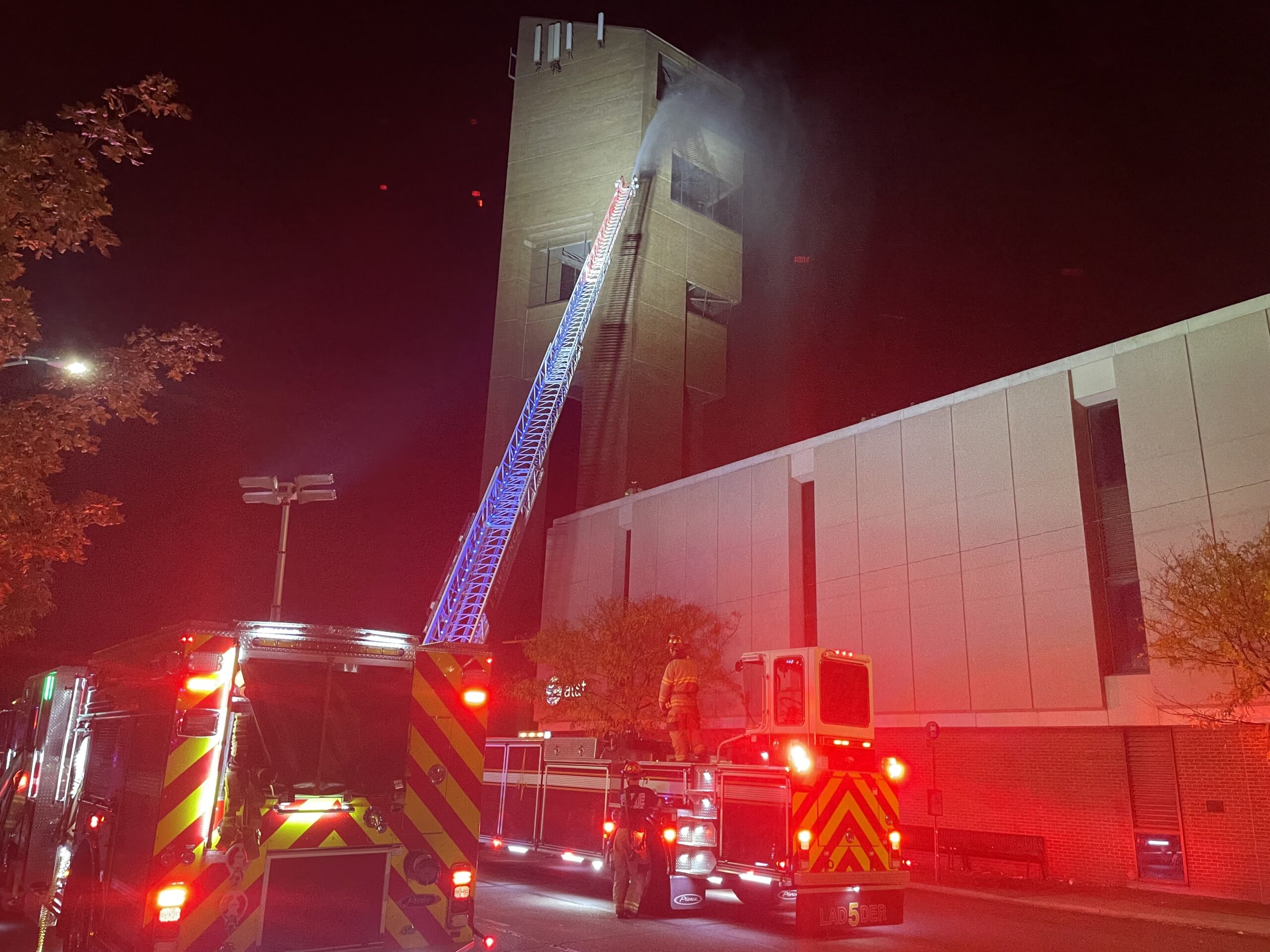 Fire department confirms overnight fire in downtown cellular tower ...